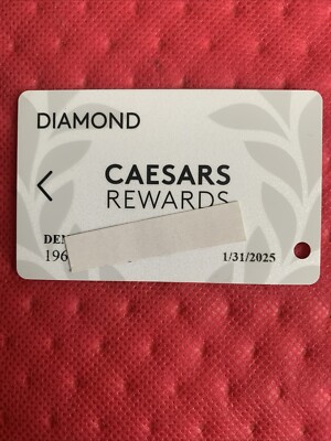 Caesars Rewards Diamond Card prefix 196 Expires 1/25©️2022 | eBay