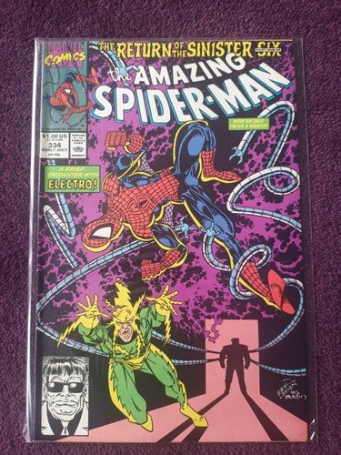 COMICS:AMAZING SPIDER MAN 334 1990. RETURN OF THE SINISTER SIX. 2ND APPEARANCE. | eBay UK