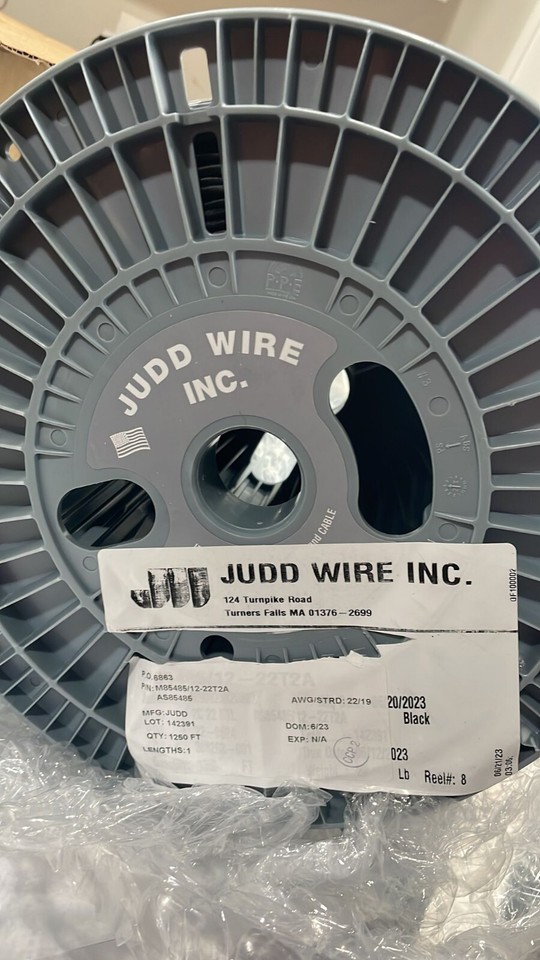 NEW Spool JUDD WIRE M85485/12-22T2A CONSTITUTION CABLE 1250' NIB | eBay