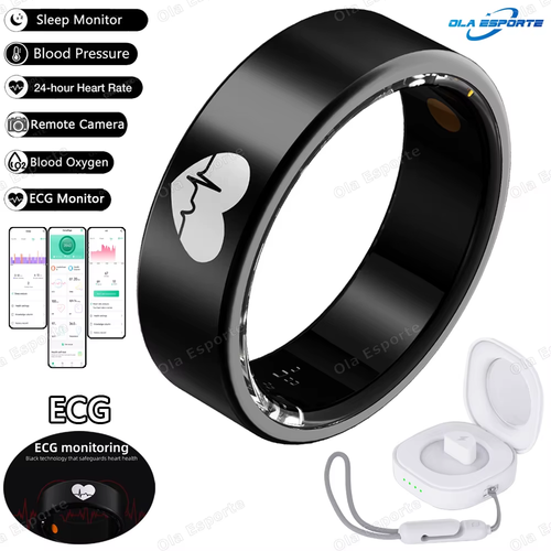 Smart Ring ECG Detection Blood Pressure,Heart Rate Ring,Body ...