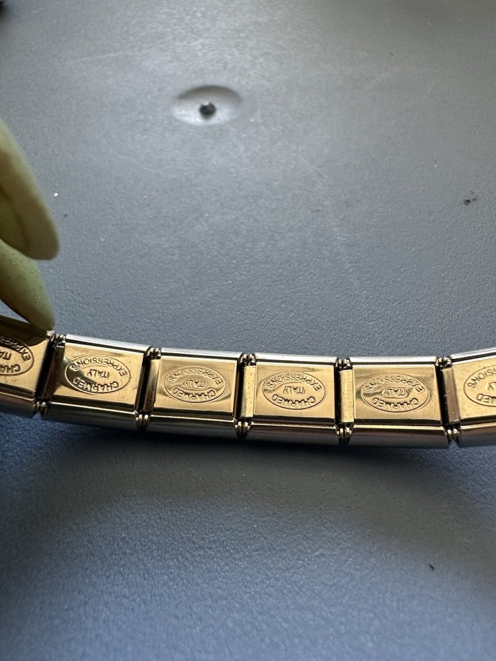CHARMED EXPRESSIONS ITALY STAINLESS STEEL BRACELET - COSTUME JEWELRY | eBay
