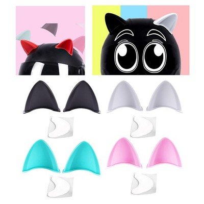 Helmet Cat Ears Sticker Attachment Fit for Bicycle Motorcycle Helmets ...