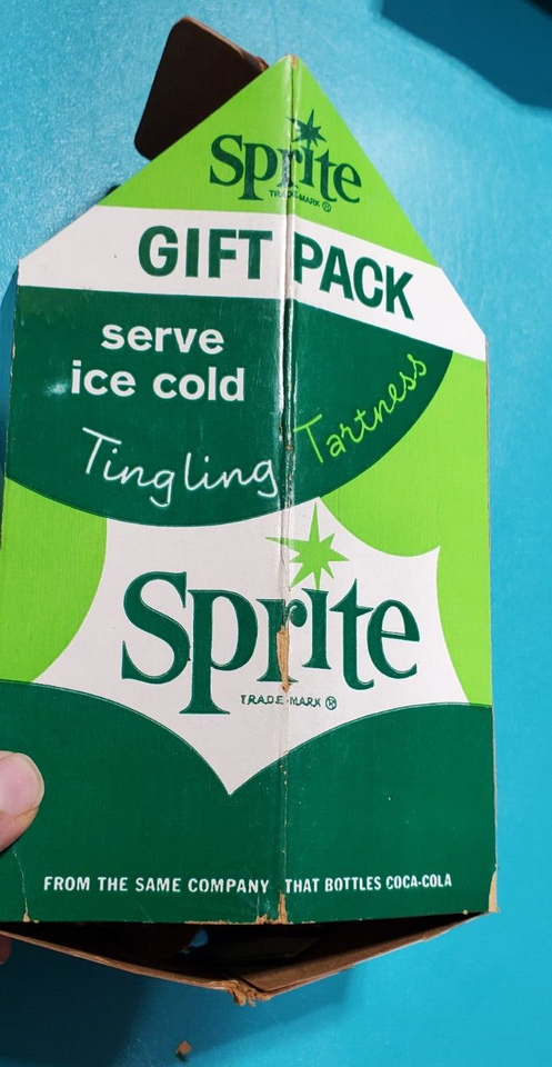 2 VINTAGE SPRITE GIFT PACK CARDBOARD CARRIER FOR BOTTLES HOLDS 2 ...
