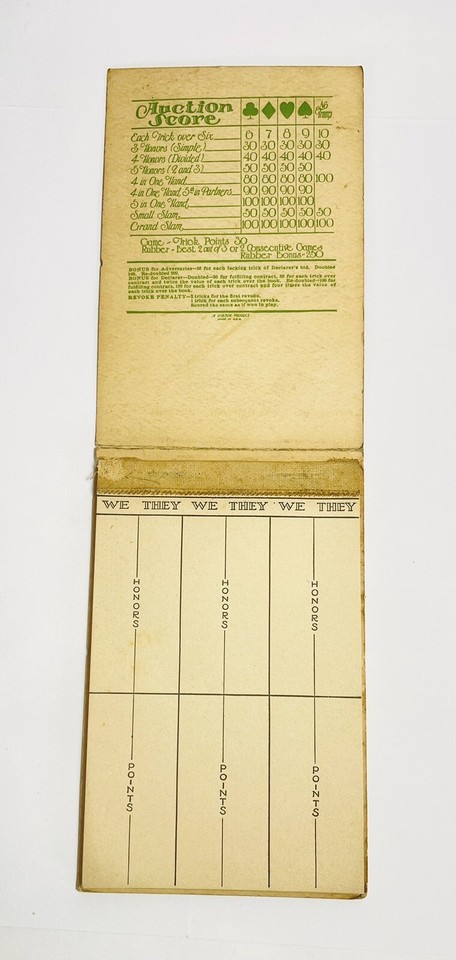 Vintage Art Deco Score Pad Booklet Pink Flapper Girl with Umbrella ...