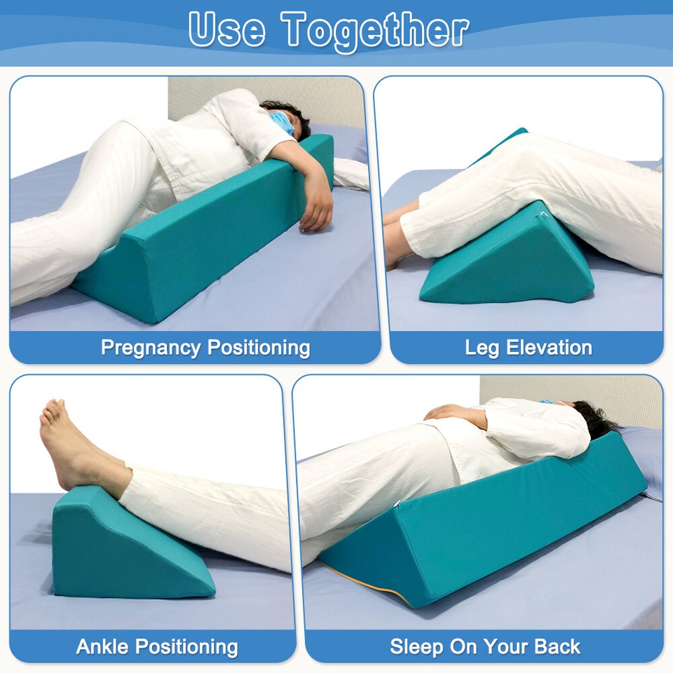 Bed Wedge Pillow for Sleeping After Surgery Incline Triangle Body ...