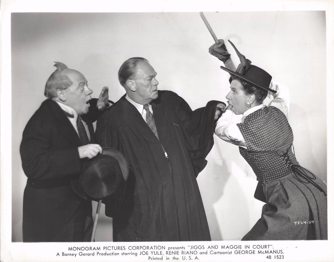 Joe Yule,Renie Riano,"Jiggs and Maggie in Court" 1948 Vintage Movie ...
