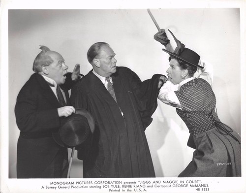 Joe Yule,Renie Riano,"Jiggs and Maggie in Court" 1948 Vintage Movie ...
