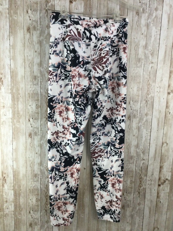 Balance Collection Floral Leggings small thicker quality 26X27 yoga ...