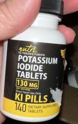 KI Potassium + Iodide Tablets 130 MG 140 Tablets Survival Kit | eBay