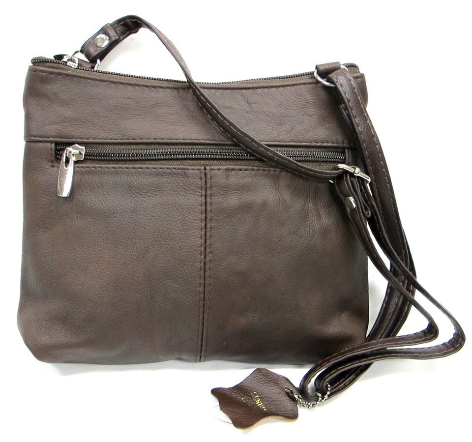 Genuine Leather Every Day Purse Shoulder or Cross Body Slim Light ...