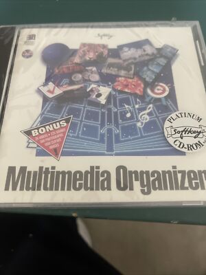 Multimedia Organizer, PC, CD-ROM Windows 3.1+, DOS 5.0, Softkey,1995 ...