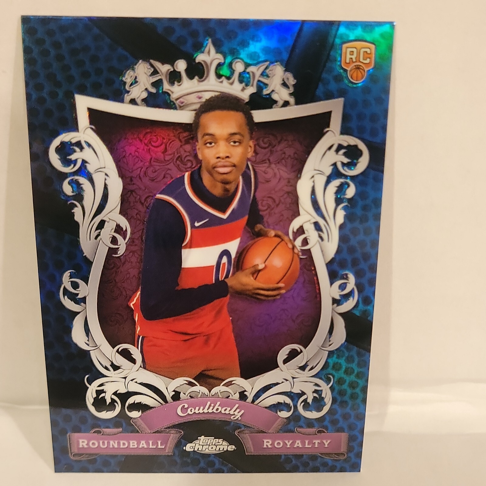 2023-24 Topps Chrome #RR-22 Bilal Coulibaly RC Roundball Royalty Blue ...