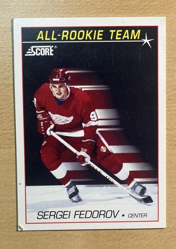 Sergei Fedorov 1991 Score All-Rookie Team Rookie Card #352 | eBay
