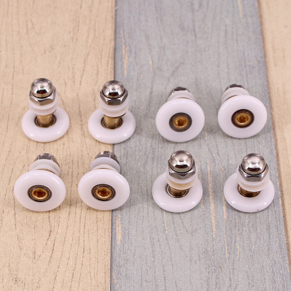 8Pcs Partiality Shower Screen Door Rollers Runners Wheels 19/23/25/27MM ...