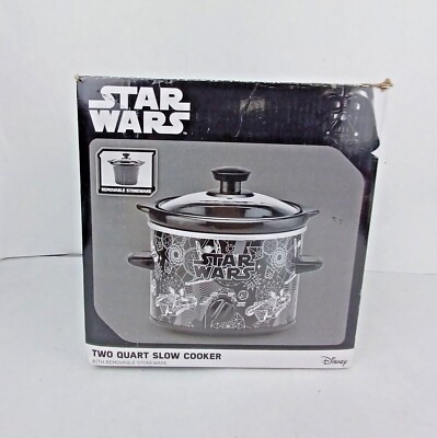 Star Wars 2 Quart Slow Cooker Crock Pot W/Removable Stoneware Disney | eBay