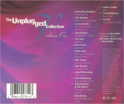 MTV: The Unplugged Collection, Vol.1 (CD, Various Artists, 1992) | eBay