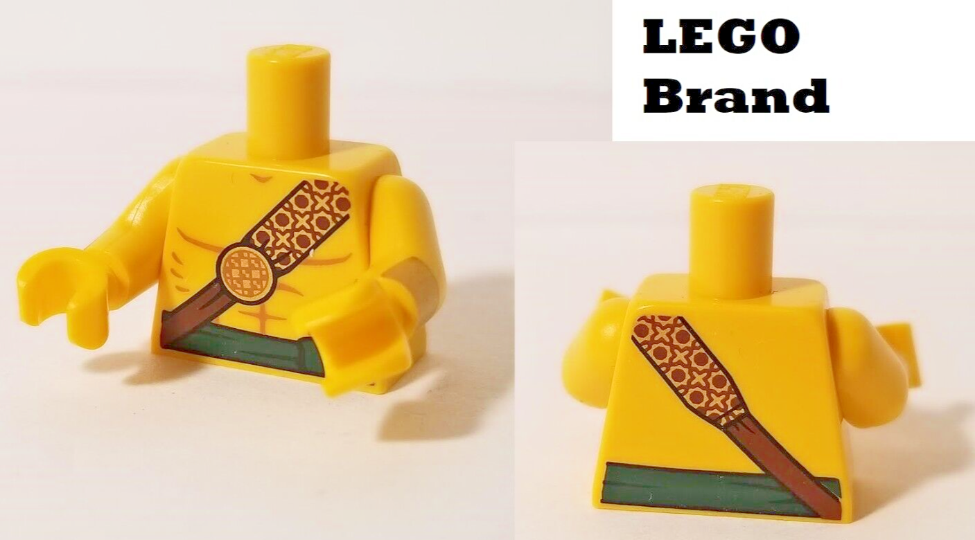LEGO Muscles Bare Chest Warrior Torso Gold Sash Minifigure 2016 ...