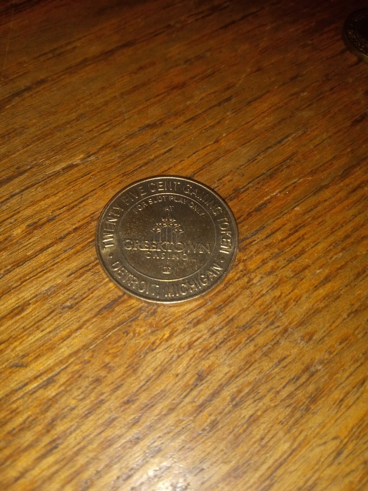 Detroit Michigan Greektown Casino 25 Cent Gaming Token | eBay