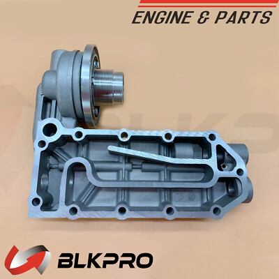 OEM DCEC Oil Filter Head Support cooler cover For Cummins 8.3C 6C ISC ...