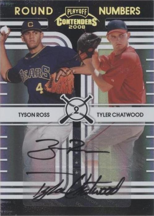 2008 Playoff Contenders - Round Numbers Tyson Ross, Tyler Chatwood #4 ...