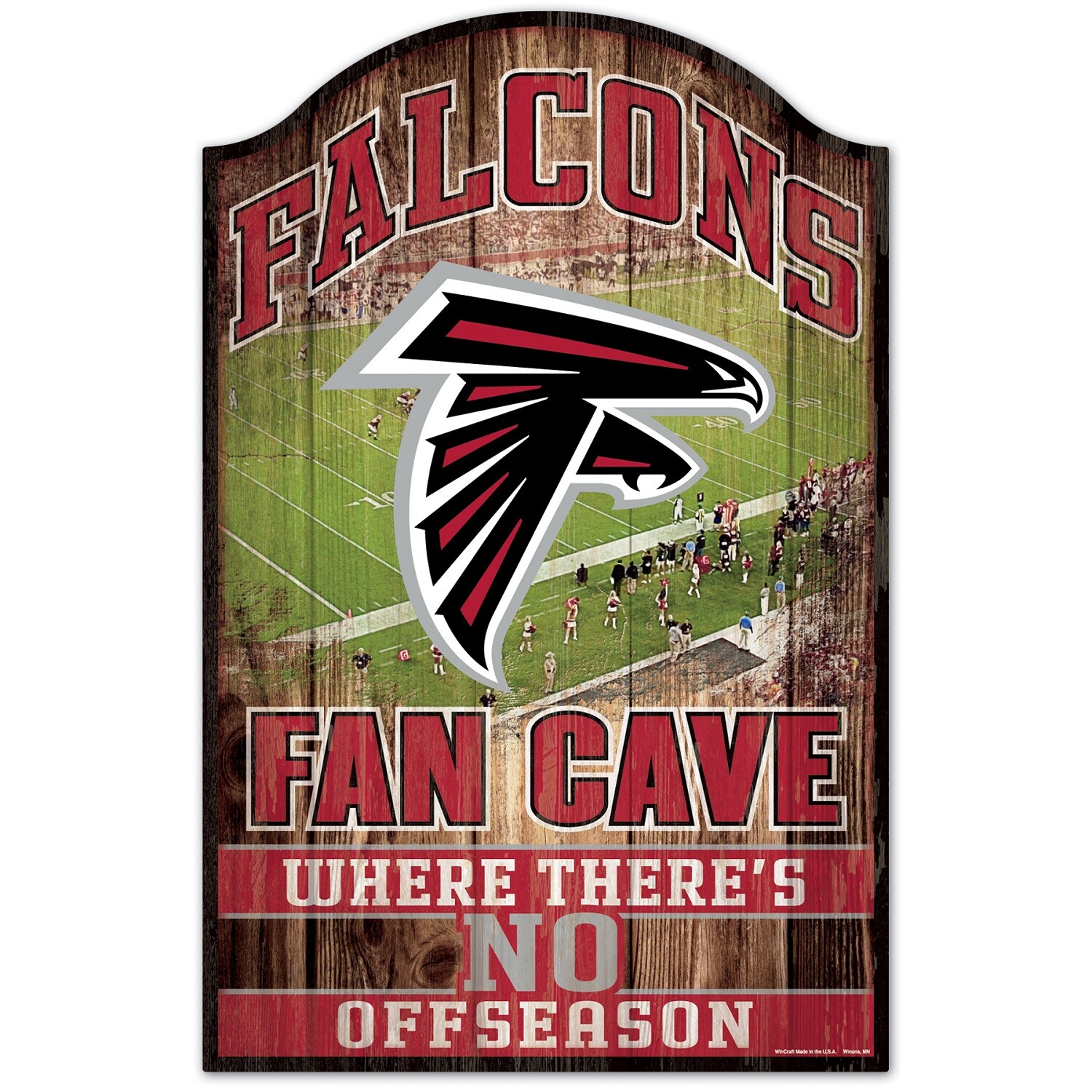 NFL Atlanta Falcons Fan Cave Wood Sign Holzschild Holz Wandschmuck Deko ...