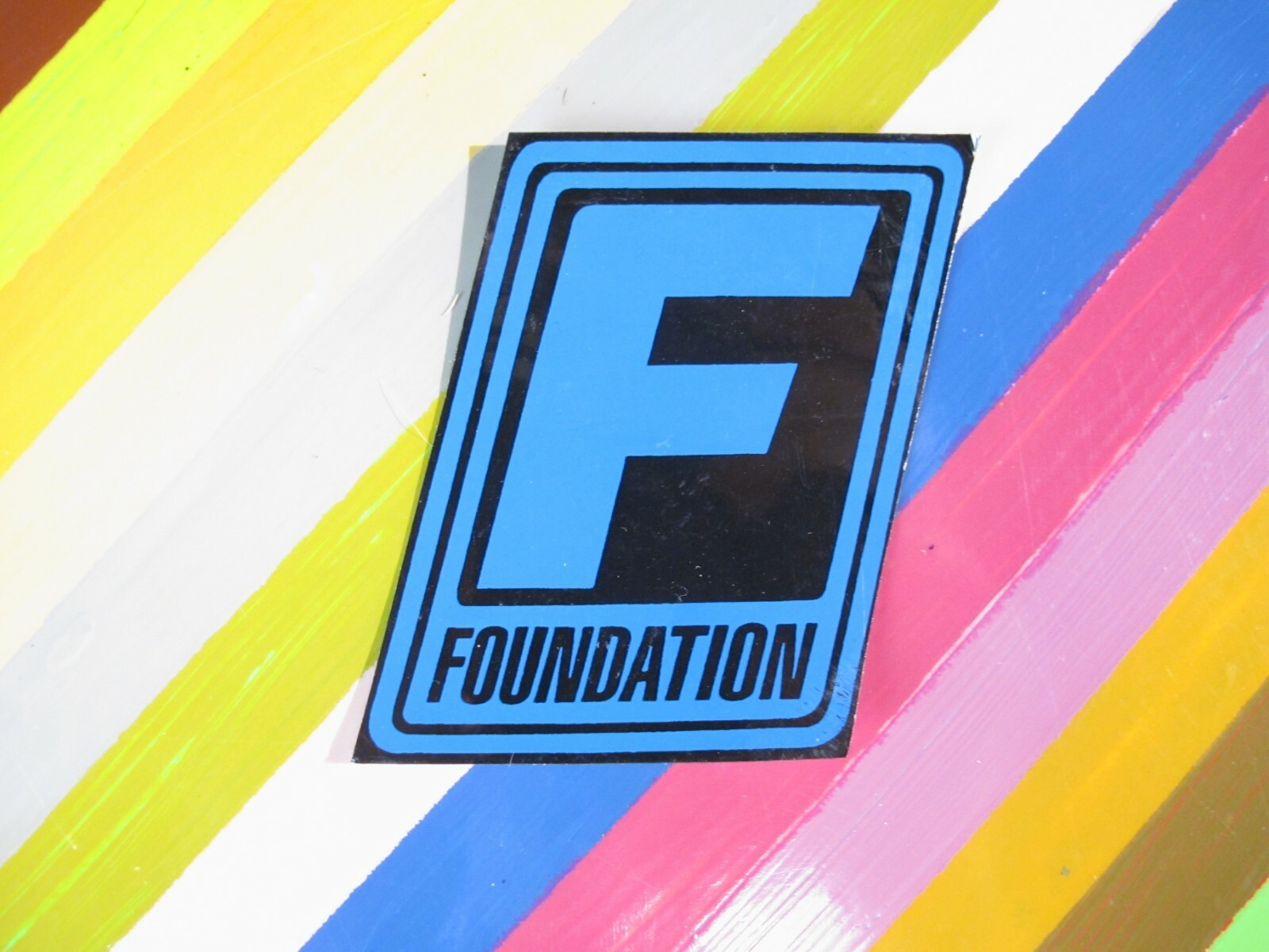 vtg 1990s 2000s Foundation skateboards sticker - Swank Lovely earlier ...