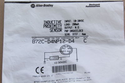 872C-D4NP12-D4 Allen-Bradley Inductive Proximity Sensor 872CD4NP12D4 | eBay