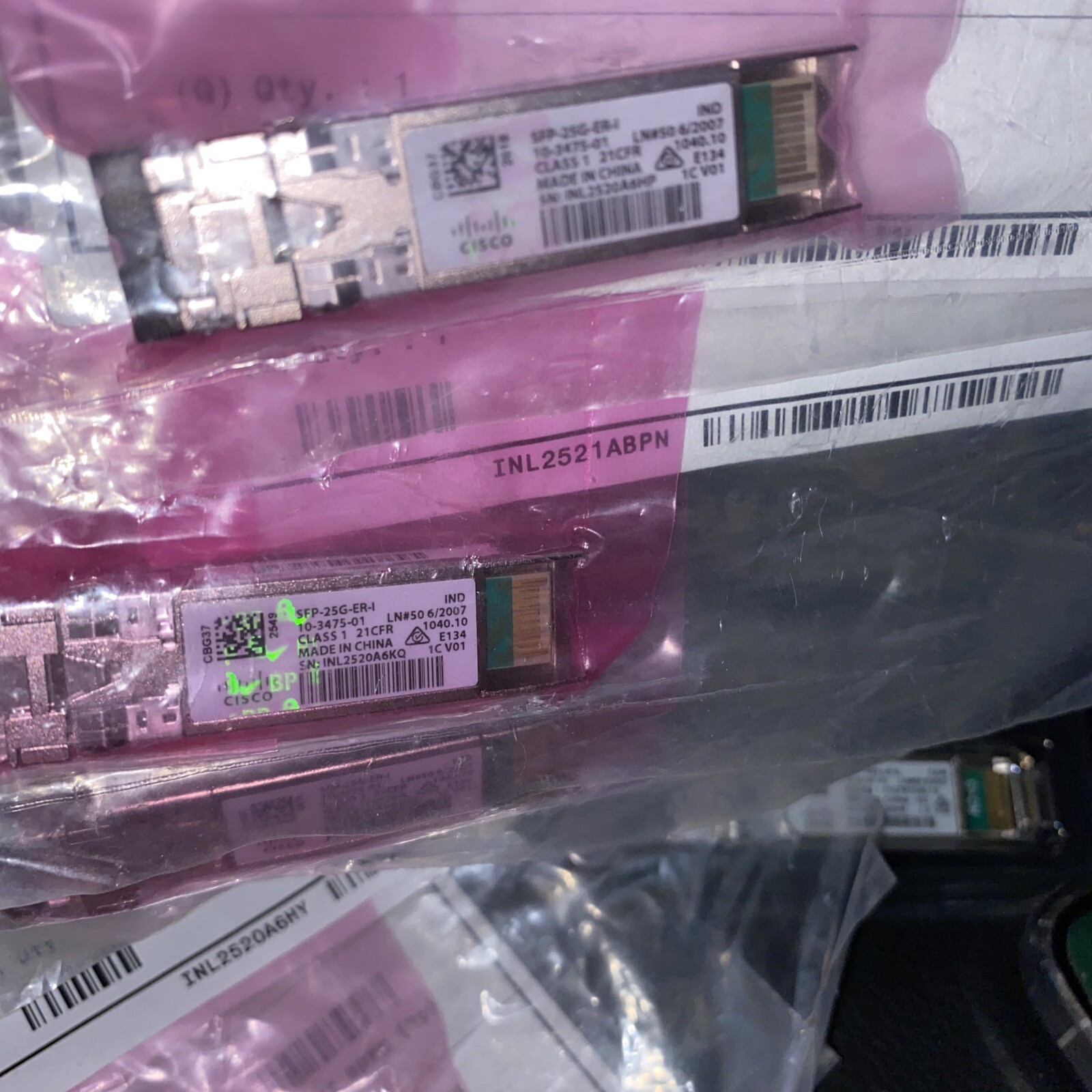 CISCO SFP-25G-ER-I Industrial Temperature 25G ER-I Two Years Warranty ...