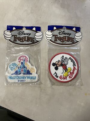 2-Disney Treasures Mickey Mouse And Walt Disney World Patch’s | eBay