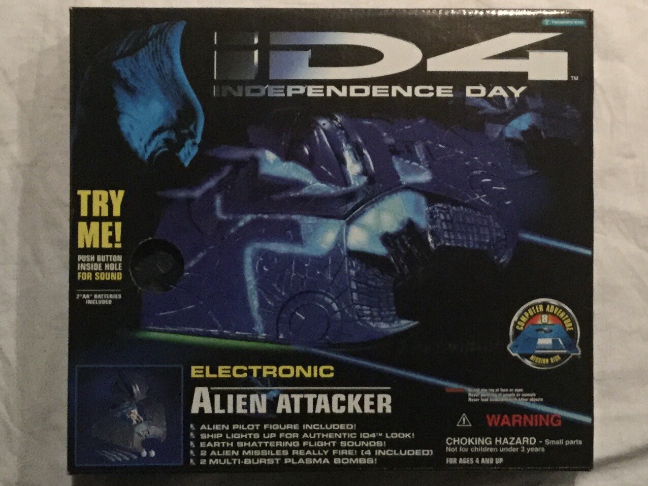 Independence Day ID4 ELECTRONIC ALIEN ATTACKER Try Me Sounds Item ...