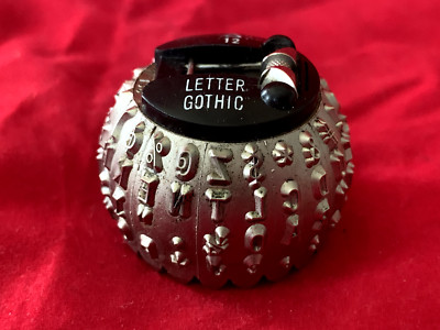 IBM Selectric Typewriter Font Ball Letter Gothic 12 *Lever is Broken ...