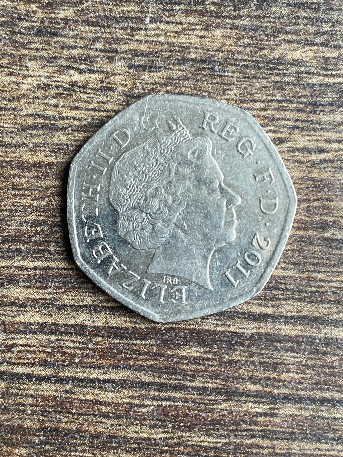 2011 50p BLUE PETER LONDON OLYMPIC GAMES 2012 RARE COIN READ ...