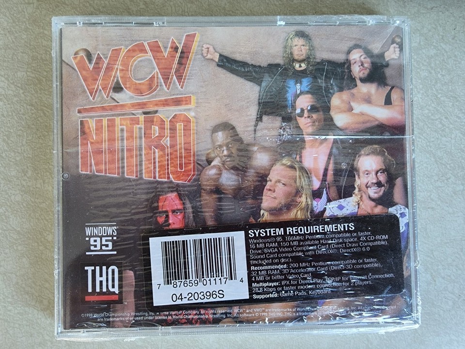 WCW Nitro Wrestling Computer Game THQ Windows 95 Sealed 787659011174| eBay