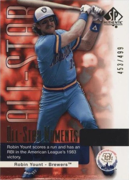 2004 SP Authentic - All-Star Moments Silver #157 Robin Yount /499 for ...