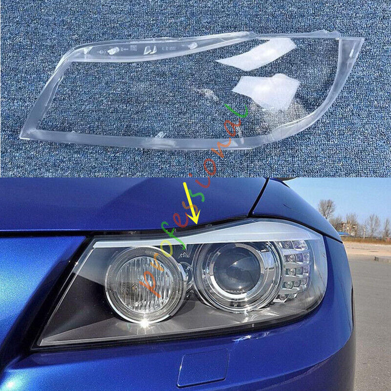 For BMW 3-Series E90 2005-2012 Left Side Headlight Clear Lens Cover ...