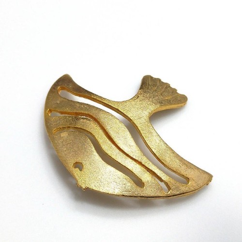 Vintage Angel Fish Brooch, Vintage Pin, Ultra Craft, Fisherman, 2 1/8 ...