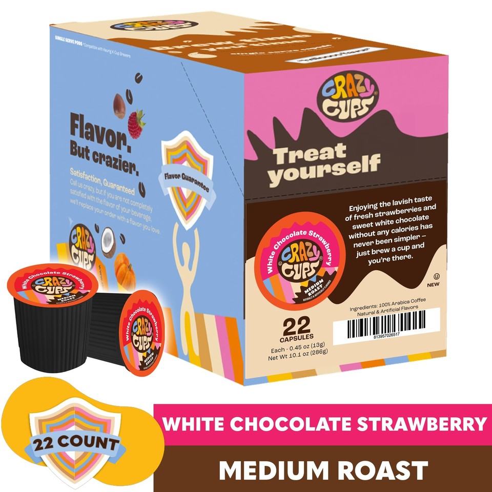 Crazy Cups Flavored Single Serve Hot or Iced Medium Roast Coffee for Keurig | eBay