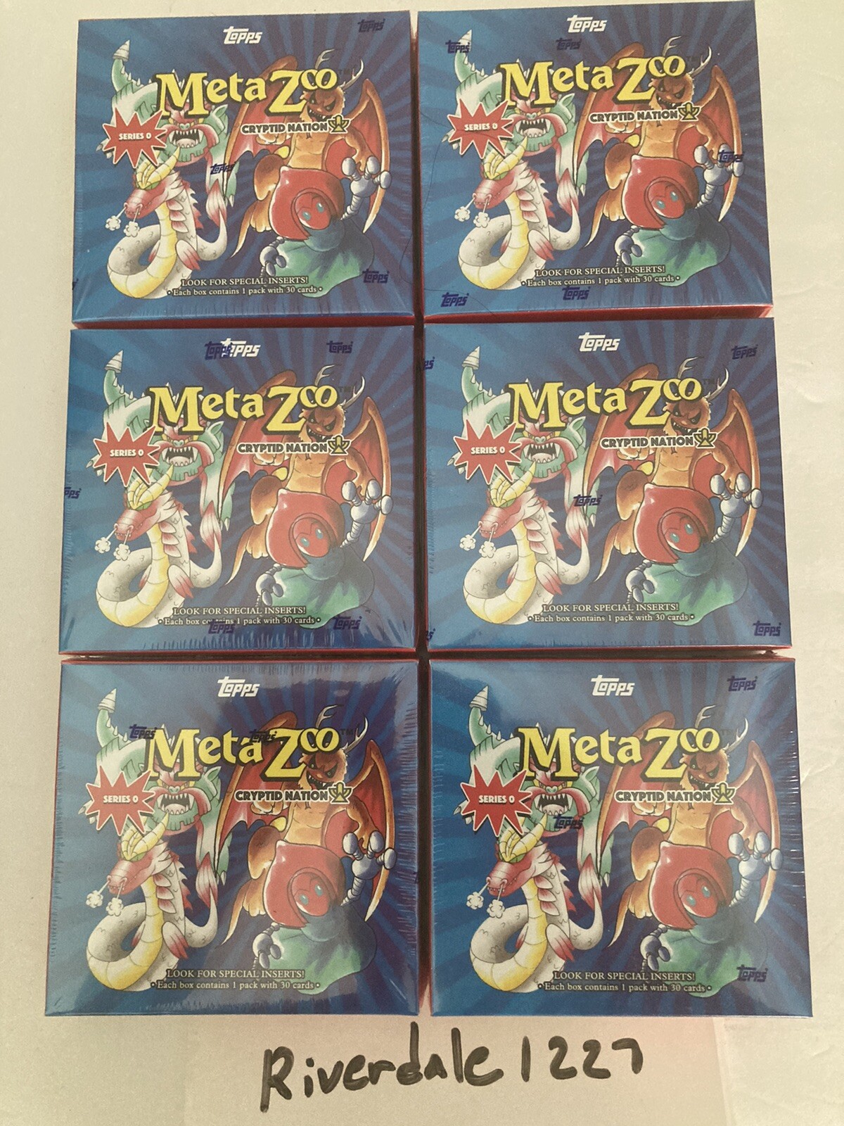 LOT of (6) 2021 Topps Metazoo Series 0 Cryptid Nation 30 Factory Sealed ...