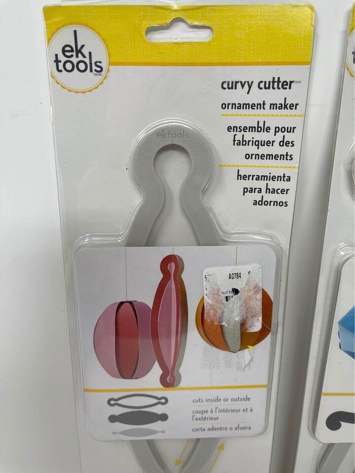 EK Tools Curvy Cutter Ornament Maker And Swirl Decor Maker Paper Cutter ...