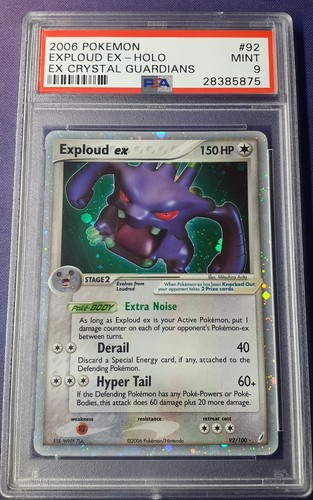 Exploud ex 92/100 Crystal Guardians Holo Ultra Rare Vintage Pokemon ...
