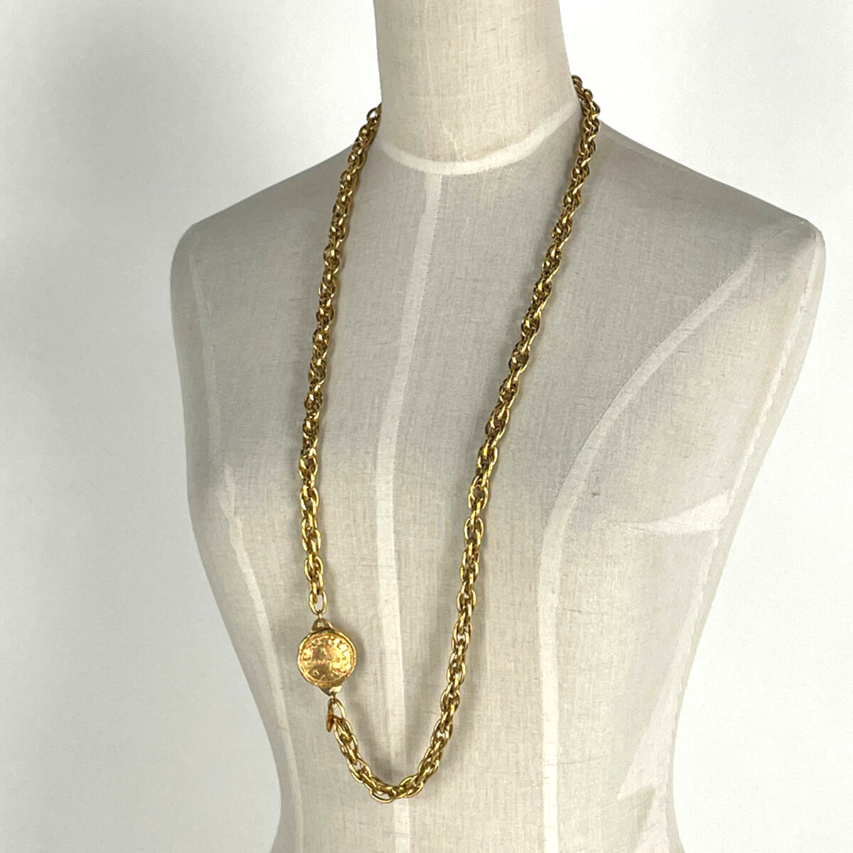 CHANEL Logo Chain Long Necklace 31 RUE CAMBON Necklac… - Gem