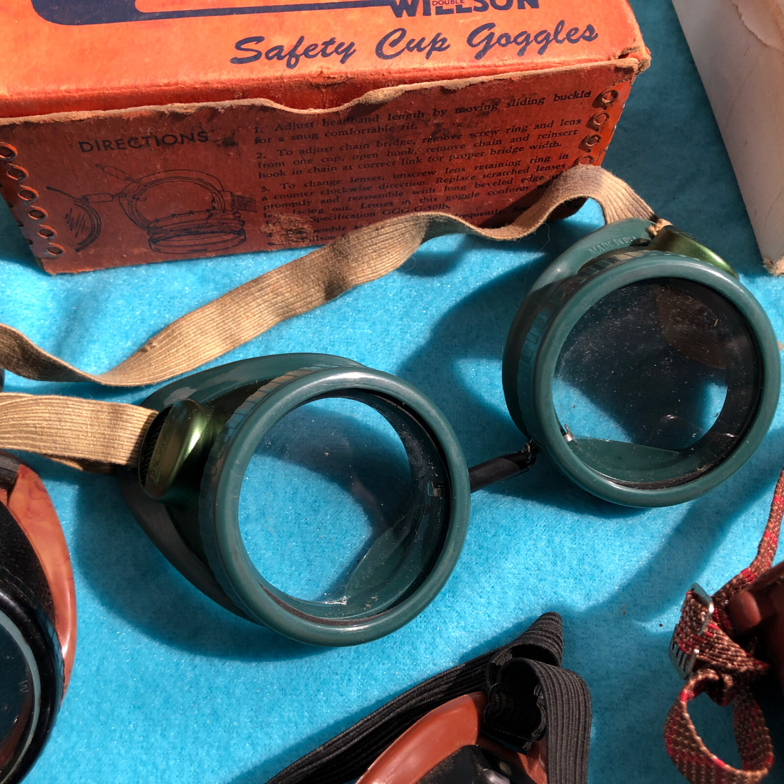 1940's WILLSON Steampunk Welding Safety Goggles & Others Antique | eBay