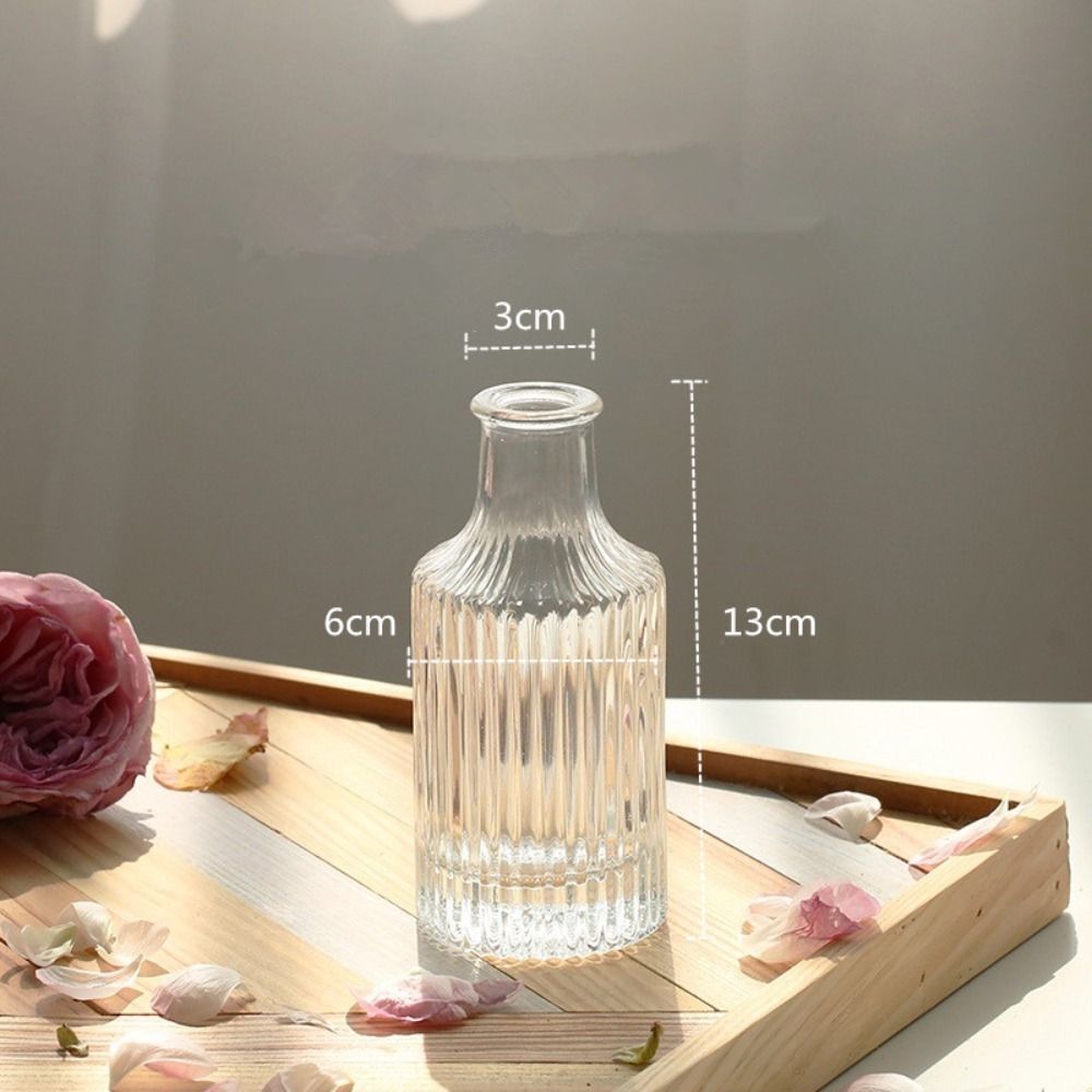 Transparent Hydroponic Terrarium Flower Pot Glass Vase Table Decorative ...
