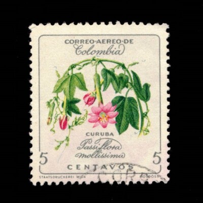 Colombia, Scott C420, Air Post, Flowers, 1962, used | eBay