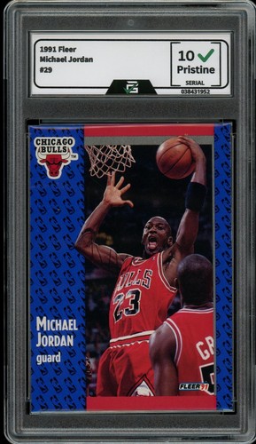 1991 Fleer #29 Michael Jordan GRADED 10 GEM MINT HOF Chicago Bulls | eBay