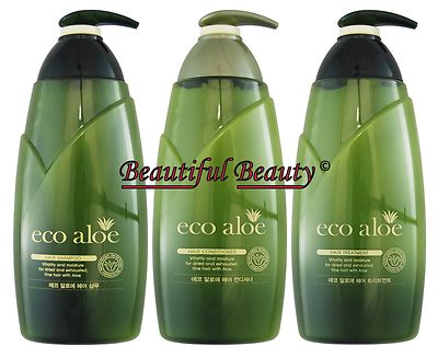 [ROSEE] ECO ALOE VERA HAIR SHAMPOO, CONDITIONER & TREATMENT(ROSEE) Made ...
