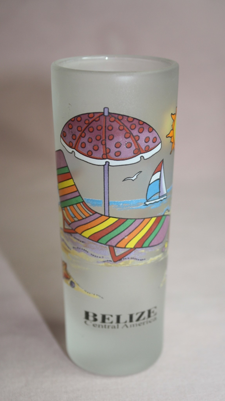 COLLECTIBLE ADVERTISING BELIZE CENTRAL AMERICA SHOT GLASS | eBay