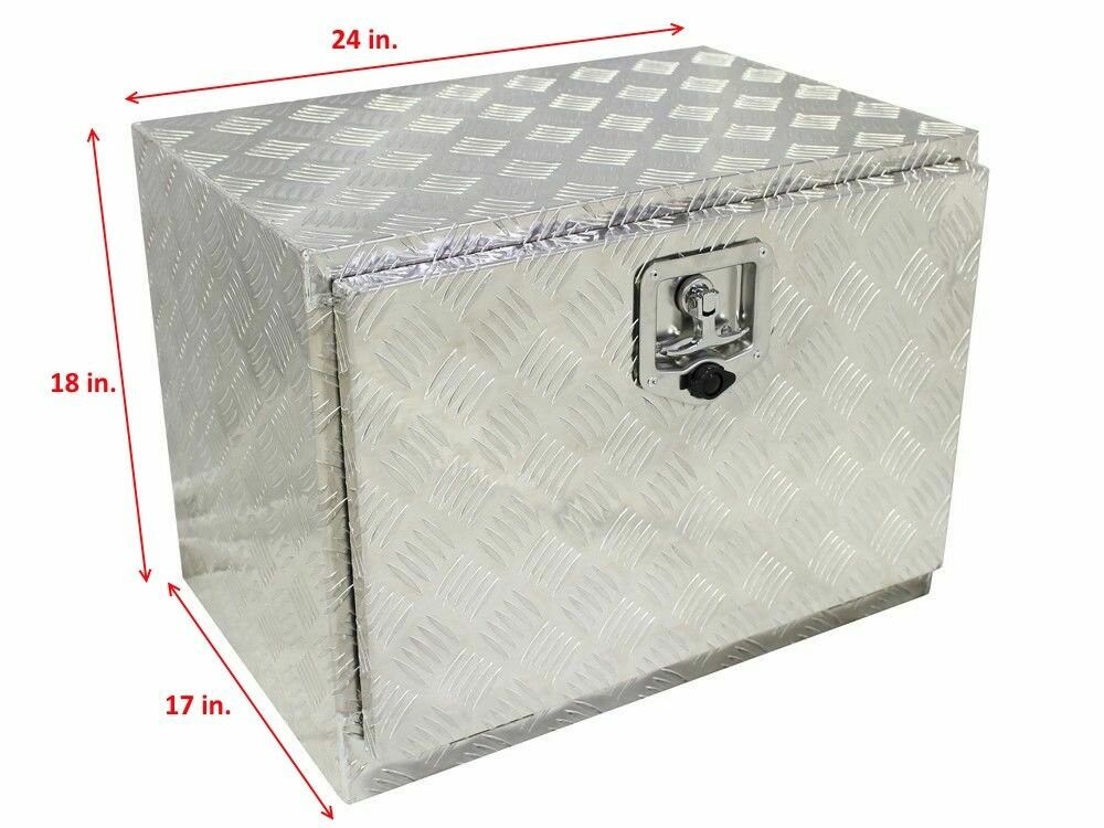 24" Aluminum Underbody UnderBed Trailer Tool Box | eBay