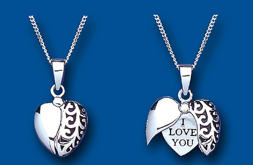 Opening I Love You Pendant & Chain Sterling Silver | eBay