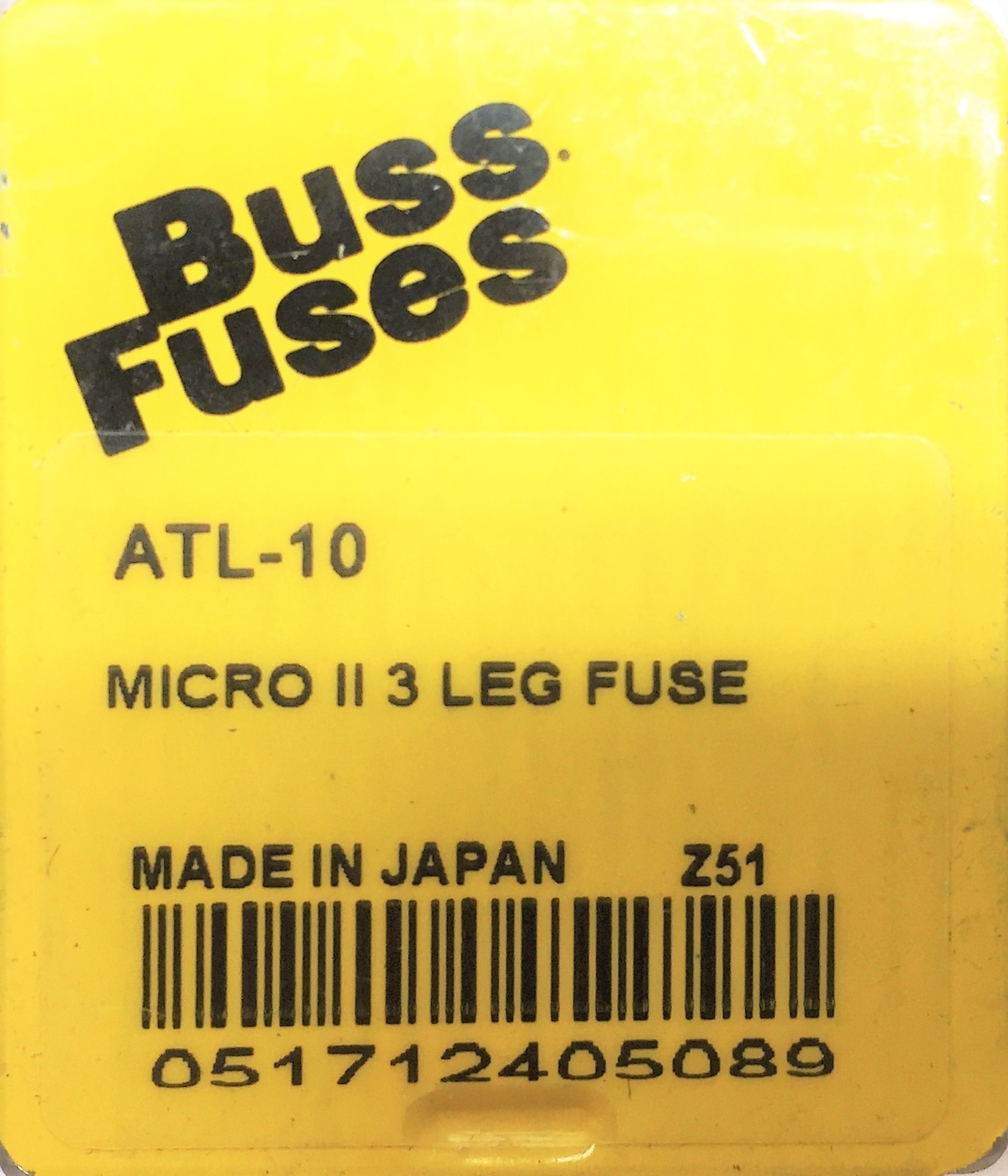 BUSS FUSES 10A 3-Prong Fuse ATL-10 [Lot of 5] NOS | eBay